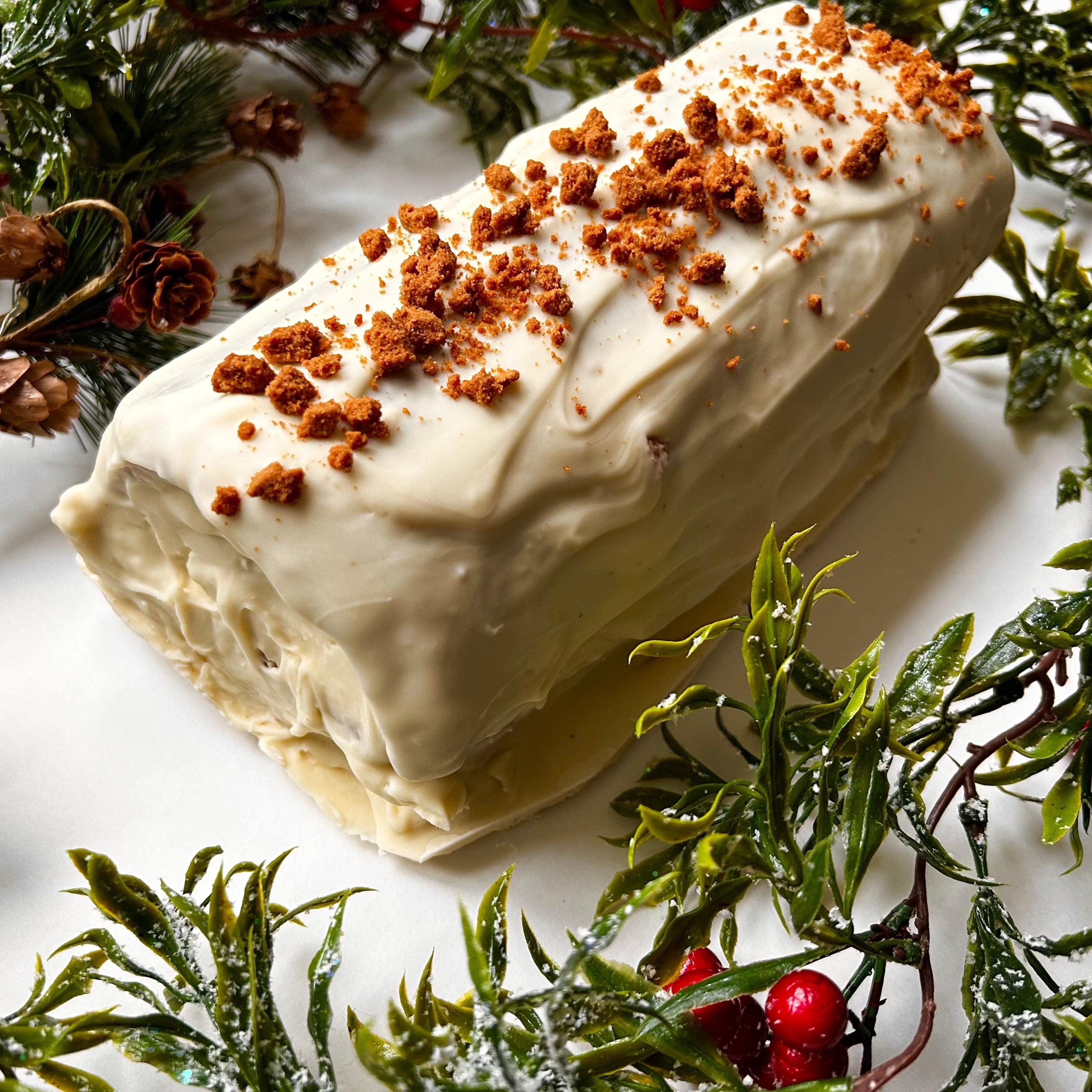 Lotus Biscoff Yule Log – Darcie Mae's